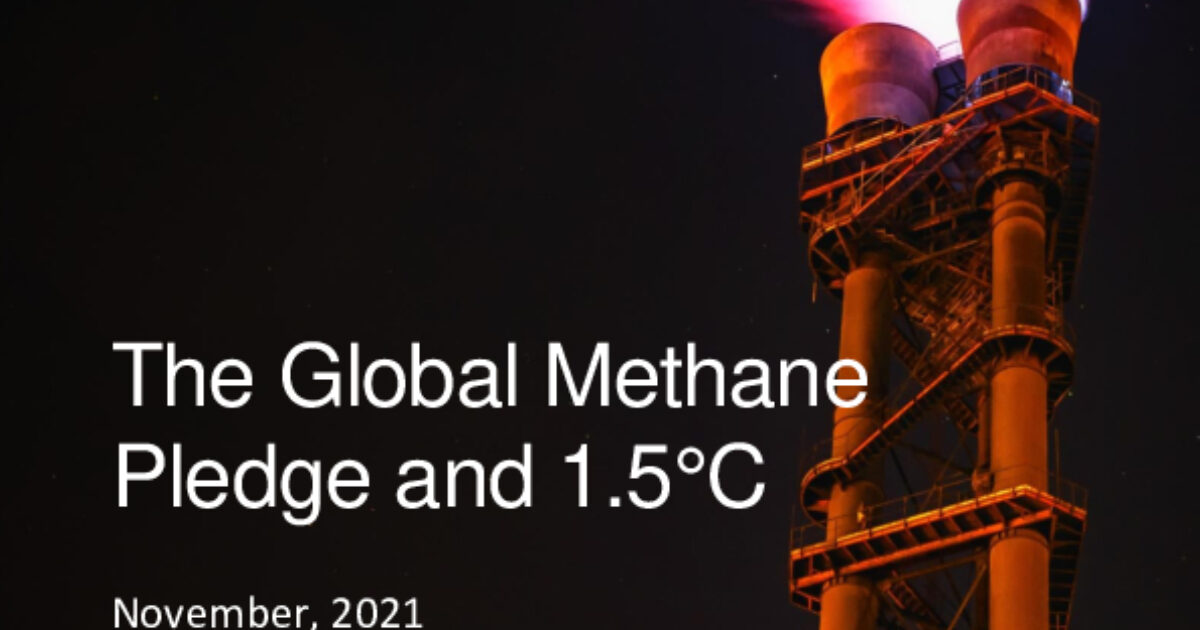 Climate Analytics | The Global Methane Pledge and 1.5°C